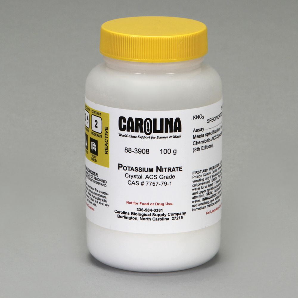 Potassium Nitrate, Crystal, Acs Grade, 100 G - Walmart.com
