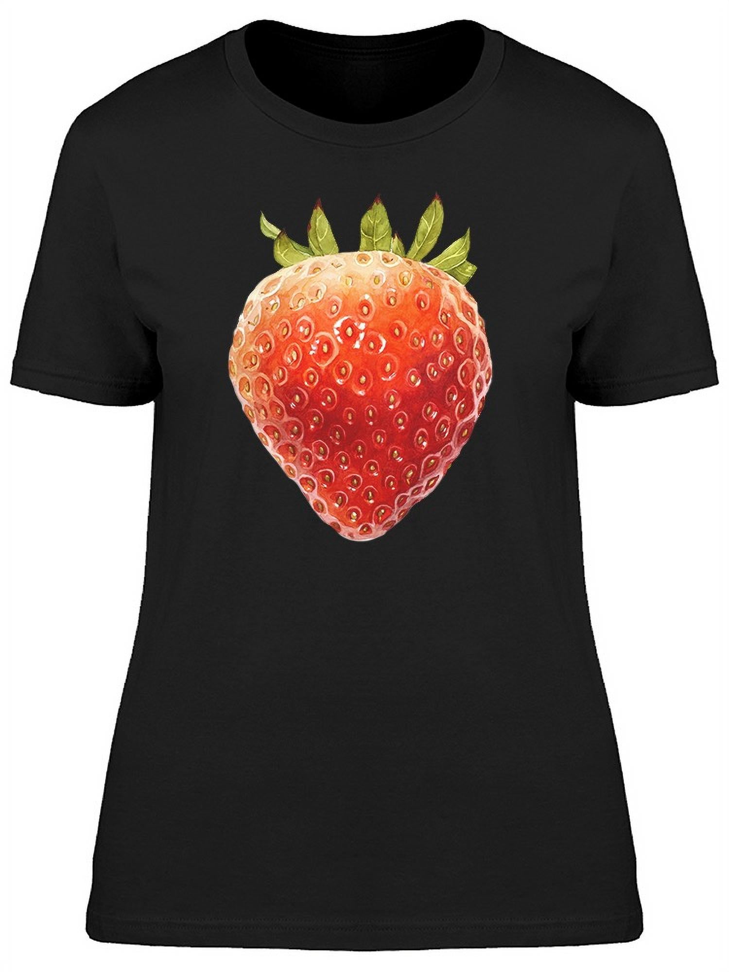 Realistic Drawing Of Strawberry T-Shirt Women -Image by Shutterstock ...
