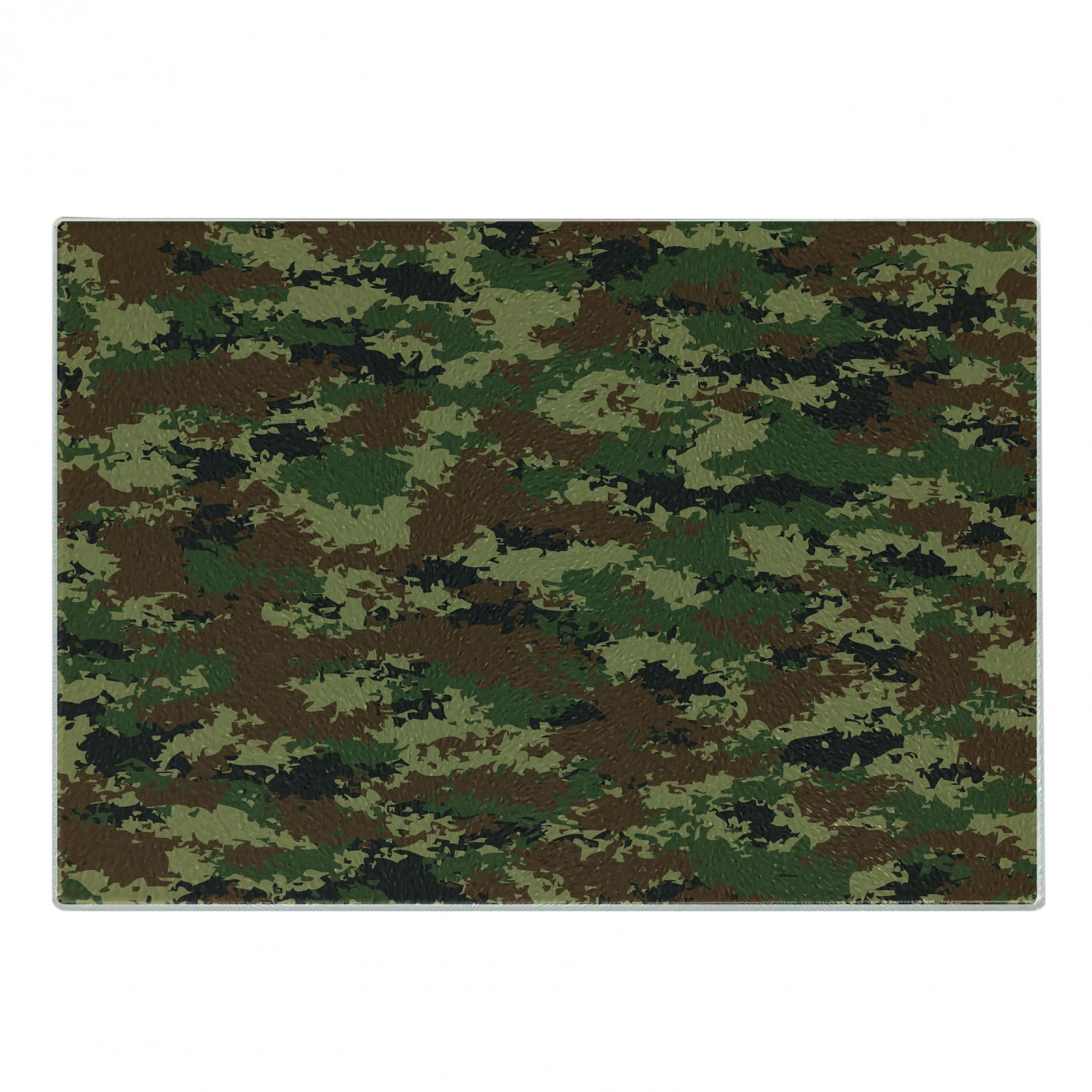 Camo Cutting Board, Grunge Graphic Camouflage Summer Theme Armed Forces ...