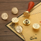 Uxcell Alphabet P Wax Seal Stamp Initial Letter Sealing Wax Stamp ...