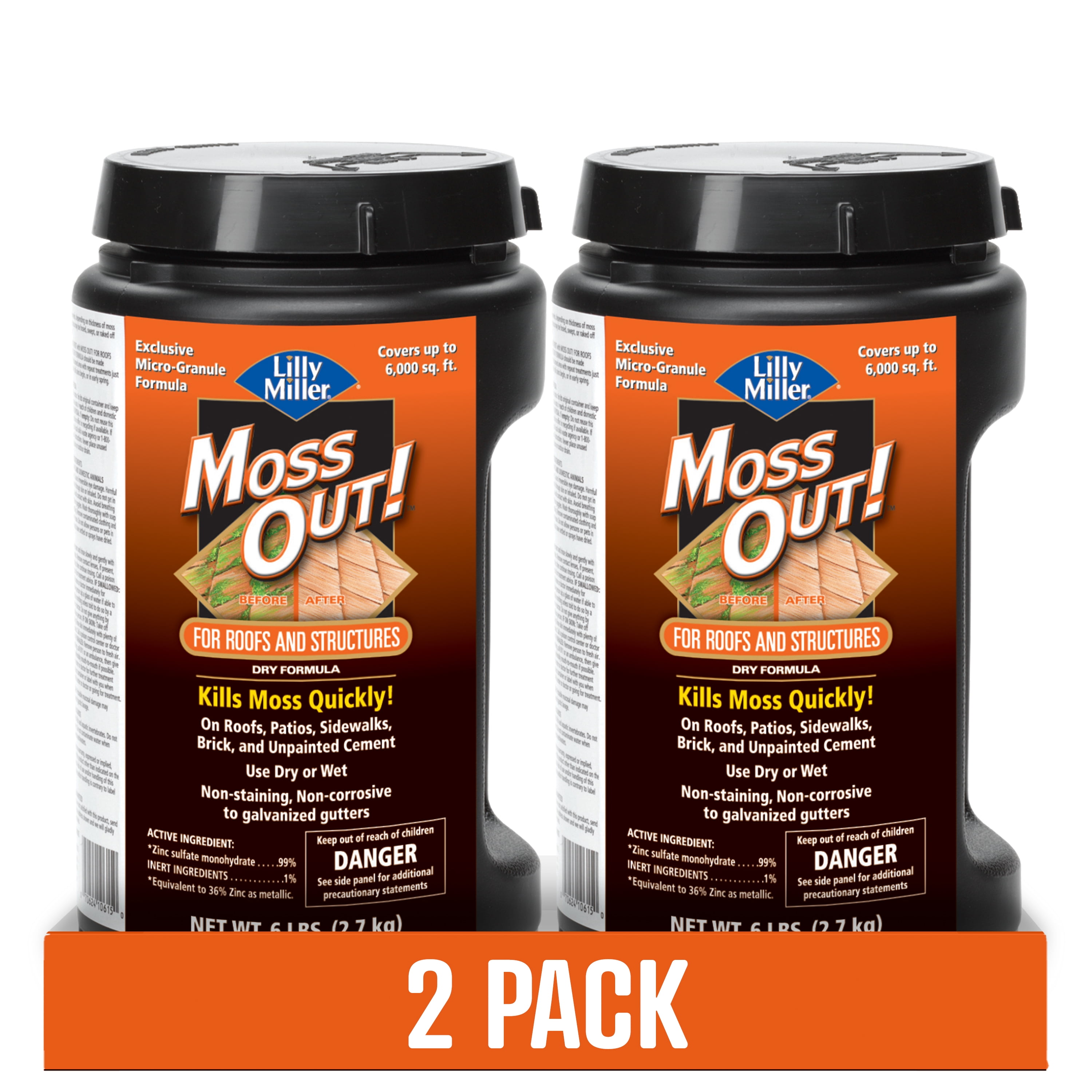 Lilly Miller Moss Out! Roofs Moss Killer Concentrate, Herbicide, 6 lb ...