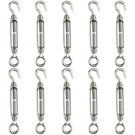 NETSENG 10pcs Tensioner Wire Tensioner 304 Hook and Eye Tensioner ...