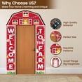 3Pcs Welcome to the Farm Door Banner Farm Animal Fence Theme Party ...
