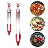 BangShou Kitchen Tongs for Cooking Stainless Steel Food Tongs with ...