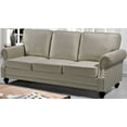 Uspridefurniture Feingold 85'' Velvet Rolled Arm Sofa - Beige - Walmart.com