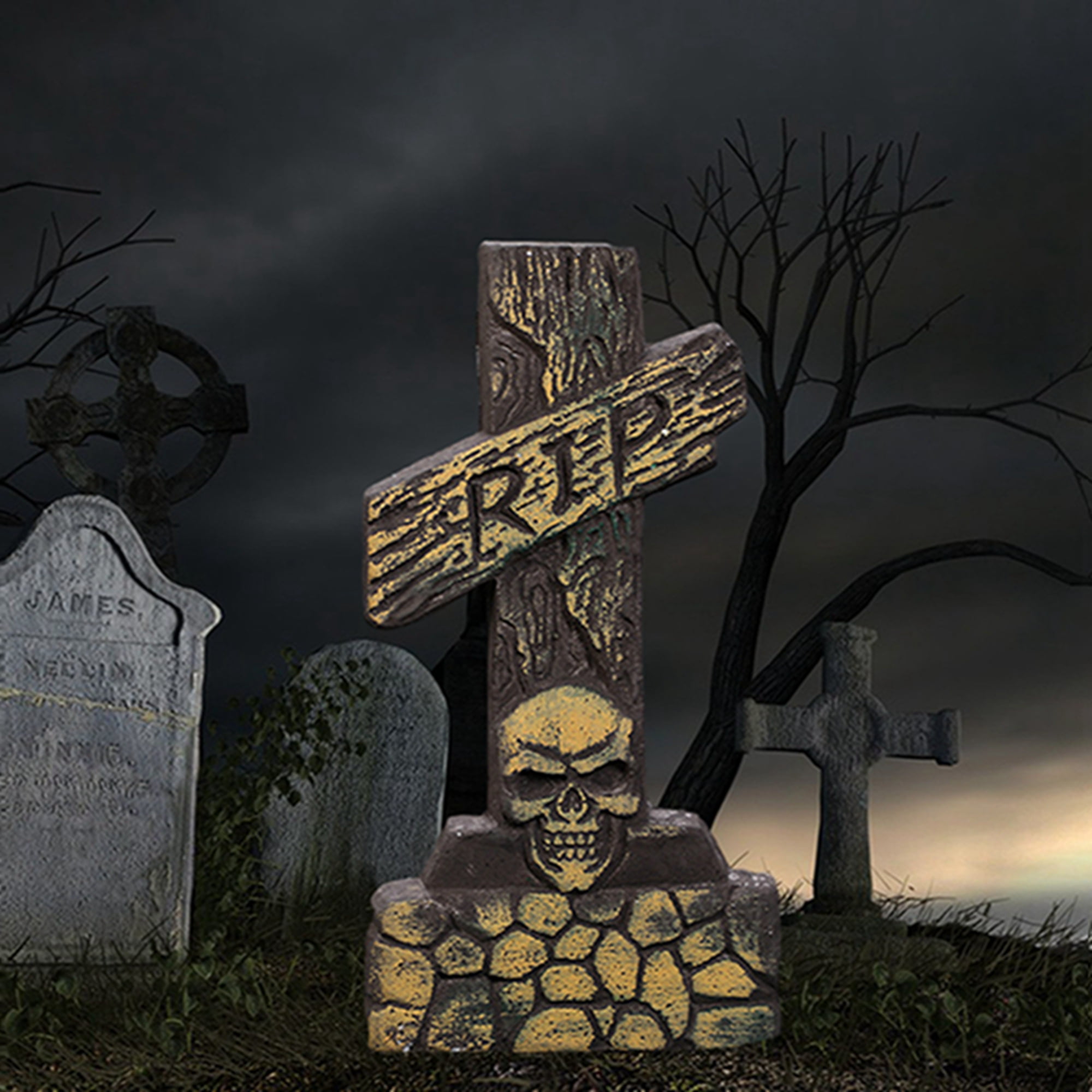 Rip Gravestone Night