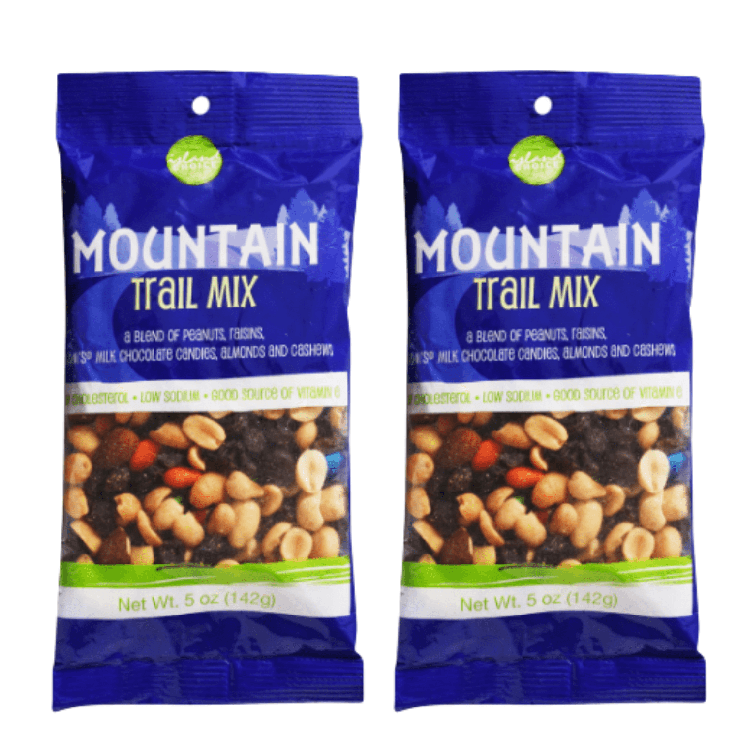 Island Choice Mountain Trail Mix, 5 oz. Bags Naturally Cholesterol-Free ...
