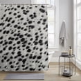 Cowhide Texture Shower Curtain for Bathroom, Country Farm Animal ...