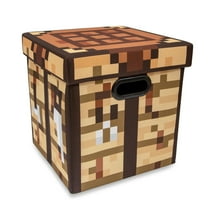 Minecraft Brown Chest 13-Inch Collapsible Fabric Storage Bin, Foldable ...