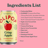OLIPOP Prebiotic Soda Crisp Apple 12 fl oz Refrigerated Gut-Friendly Drink - Walmart.com