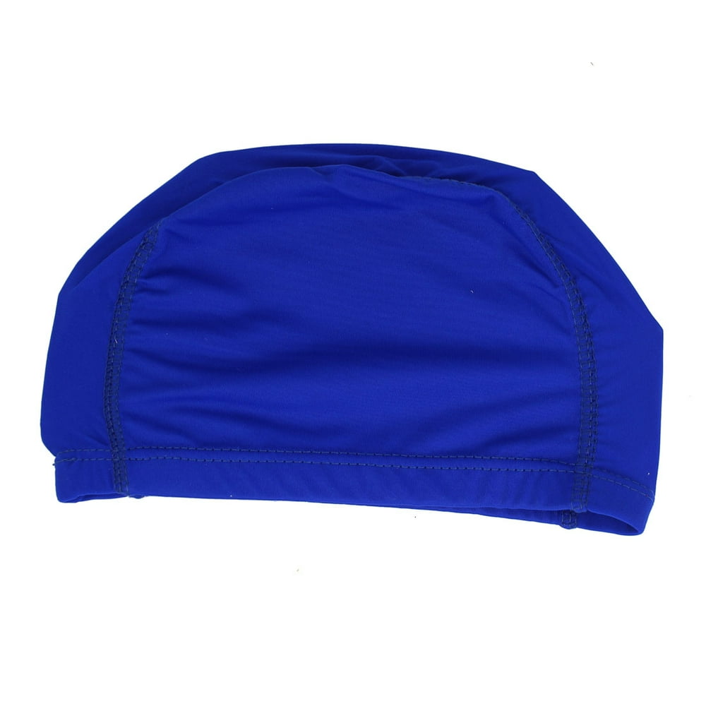 Unique Bargains Blue Stretch Polyester Dome Shaped Swimmer Swim ...