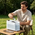 Portable Small Ice Maker, 12V Compact Mini Ice Cube Maker Countertop ...