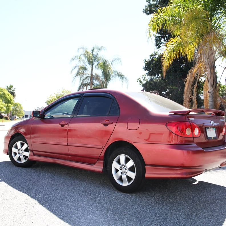 Buy Fit 03-08 Toyota Corolla window visor shade vent wind rain ...