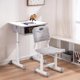 SamyoHome Adjustable Height Student Desk and Chair Set Learning Child ...