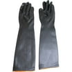 HAWK Men's 24" (61 cm) Smooth Black Rubber Gloves | Size Large (L ...