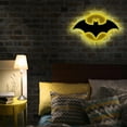 Batman Symbol Illuminated Table Lamp Or Mountable Wall Art With Dimmer ...