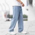 Mwjwdo Big Kids Teen Boys Simple Straight Leg Jeans, Classic Loose ...