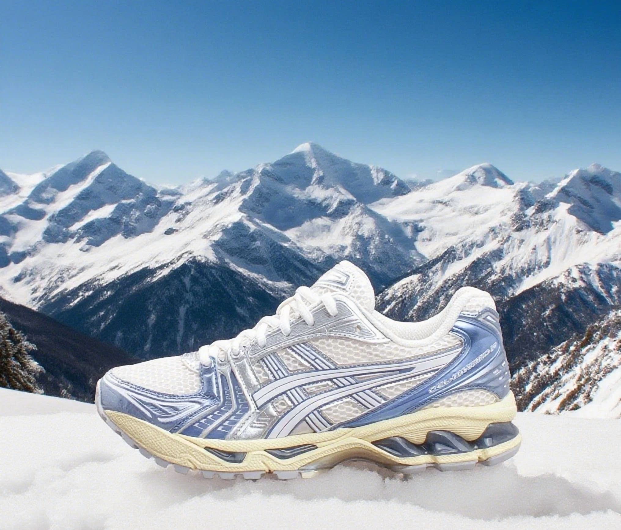 ASICS Sportstyle Gel-Kayano 14 Cream Denim Blue Running Men's Shoes ...