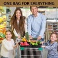 50 count Tote Bag with Handles Bulk Non Woven Grocery Shopping Bags for ...