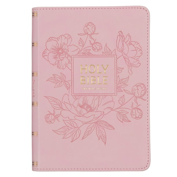 KJV Holy Bible, Compact Large Print Faux Leather Red Letter Edition ...