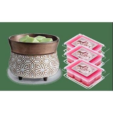 Ebros Moonlight Three Howling Wolves Oil Warmer Or Wax Tart Burner ...