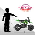 HOVERHEART Mini Kid Dirt Bike, Motorcycle Dimensions 38''L x 22''W x 26 ...