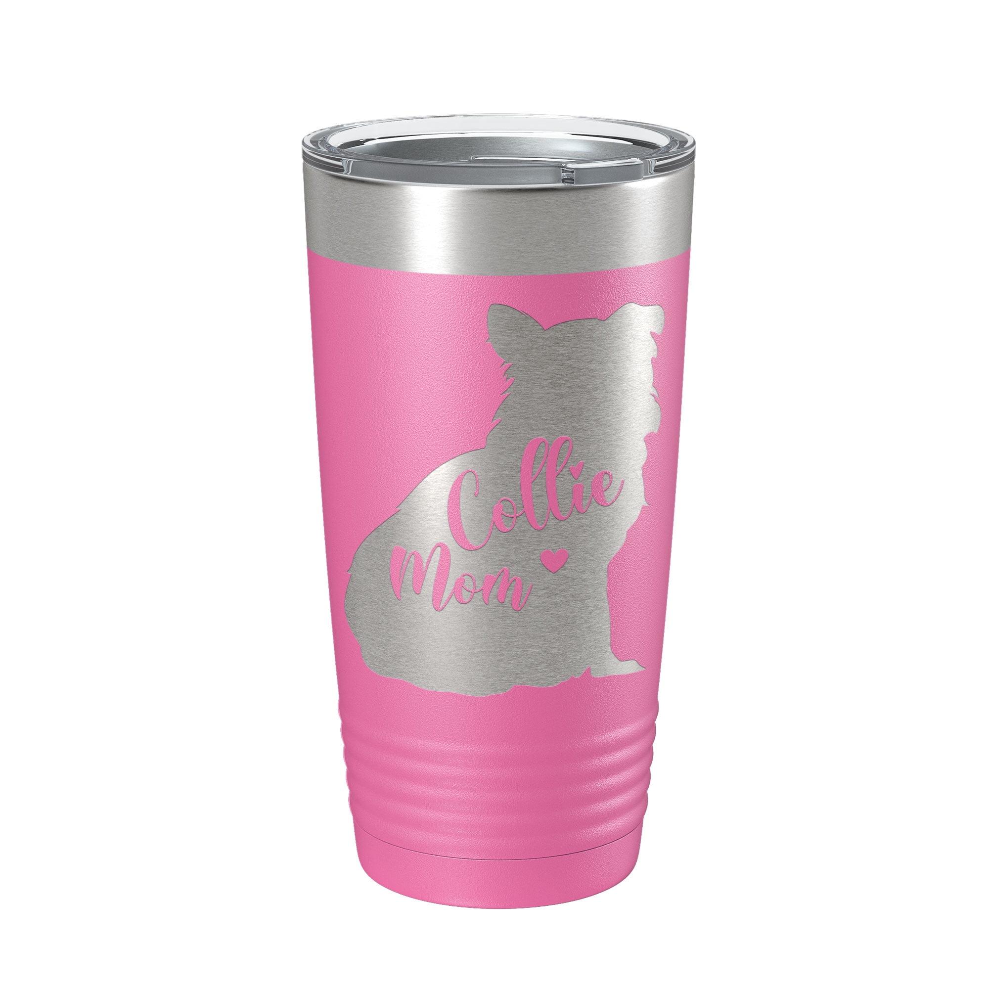 Collie Mom Tumbler Dog Travel Mug Gift Insulated Laser Engraved Coffee ...