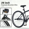 26-Inch Freestyle Bike,Single-Speed Steel Frame Bicycle with Front ...