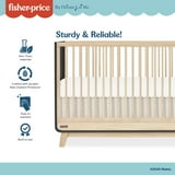 Fisher Price Siesta 3-in-1 Convertible Crib by Dream On Me, Matte Black ...