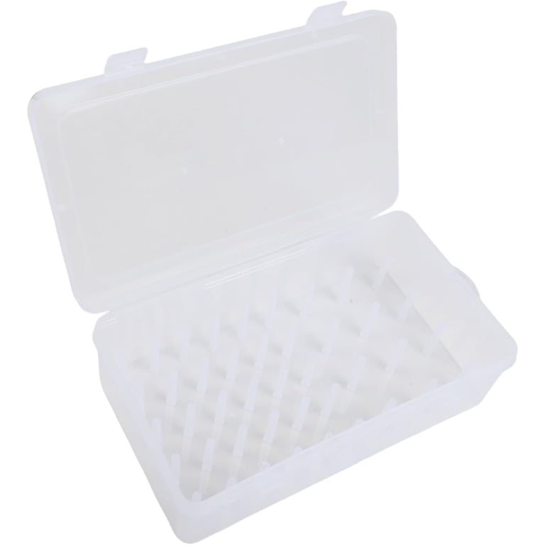 Plastic Bobbin Box with 42 Racks, Transparent Thread Storage Organizer ...