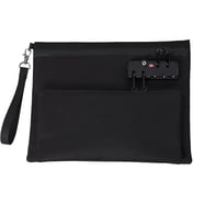 BISupply | Key Security Locking Money Bag, Navy Blue Bank Cash Bag with ...