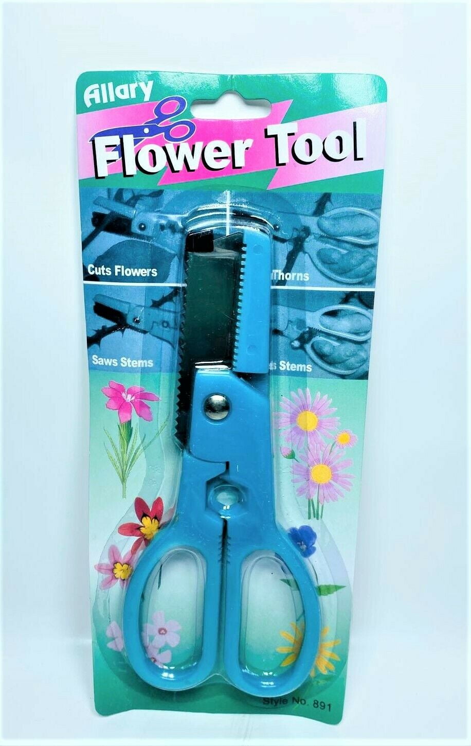 Allary Flower Scissors Garden Pruner Gardening Tool Shears, TEAL ...