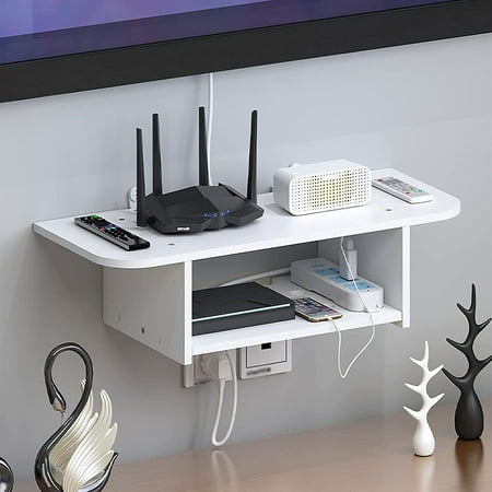 Wall Mount Shelf TV Top Shelf Floating TV Console Stand,Entertainment ...