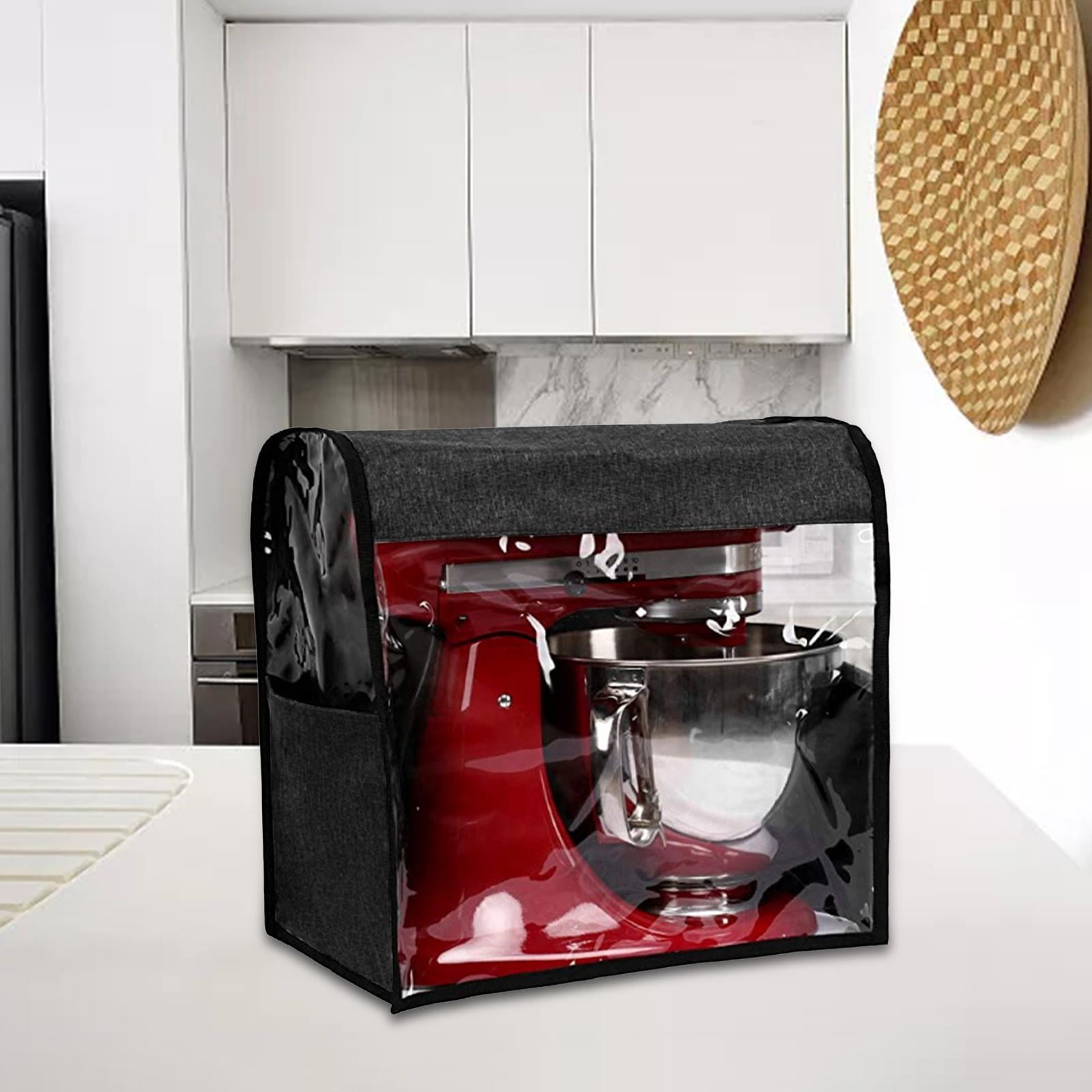 Kitchen Mixer Cover Organizer Bag Cover Easy Cleaning Clear Front Panel ...