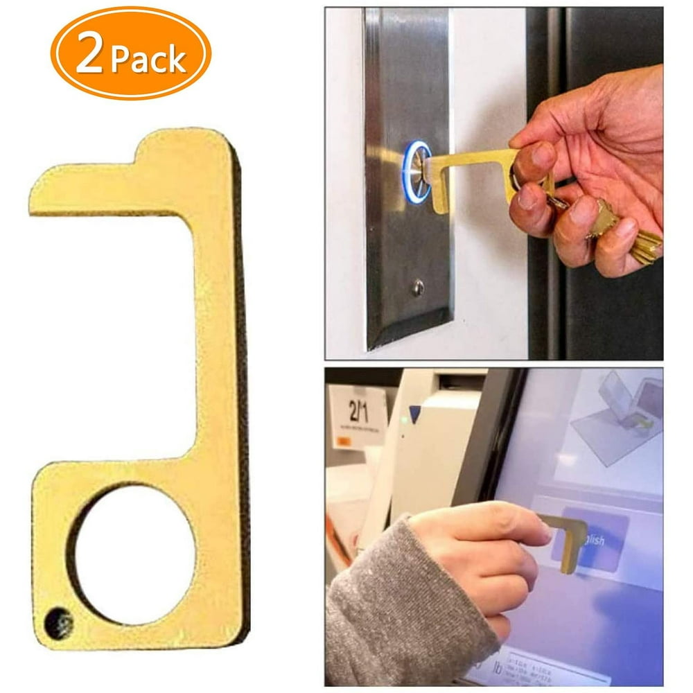 2 Pack EDC Door Opener Stylus Closer Tool Door Handle Opening Loop Hook ...