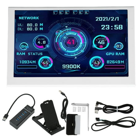 Computer Temp Monitor, Computer CPU Monitor Multifunction DIY Theme 360 ...