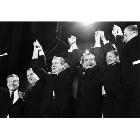 Republicans Display Unity For Nixon.Former Rivals Line Up To Support ...