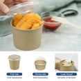 Karat 32oz Gourmet Paper Food Container, Kraft (115mm) - 500 pcs ...