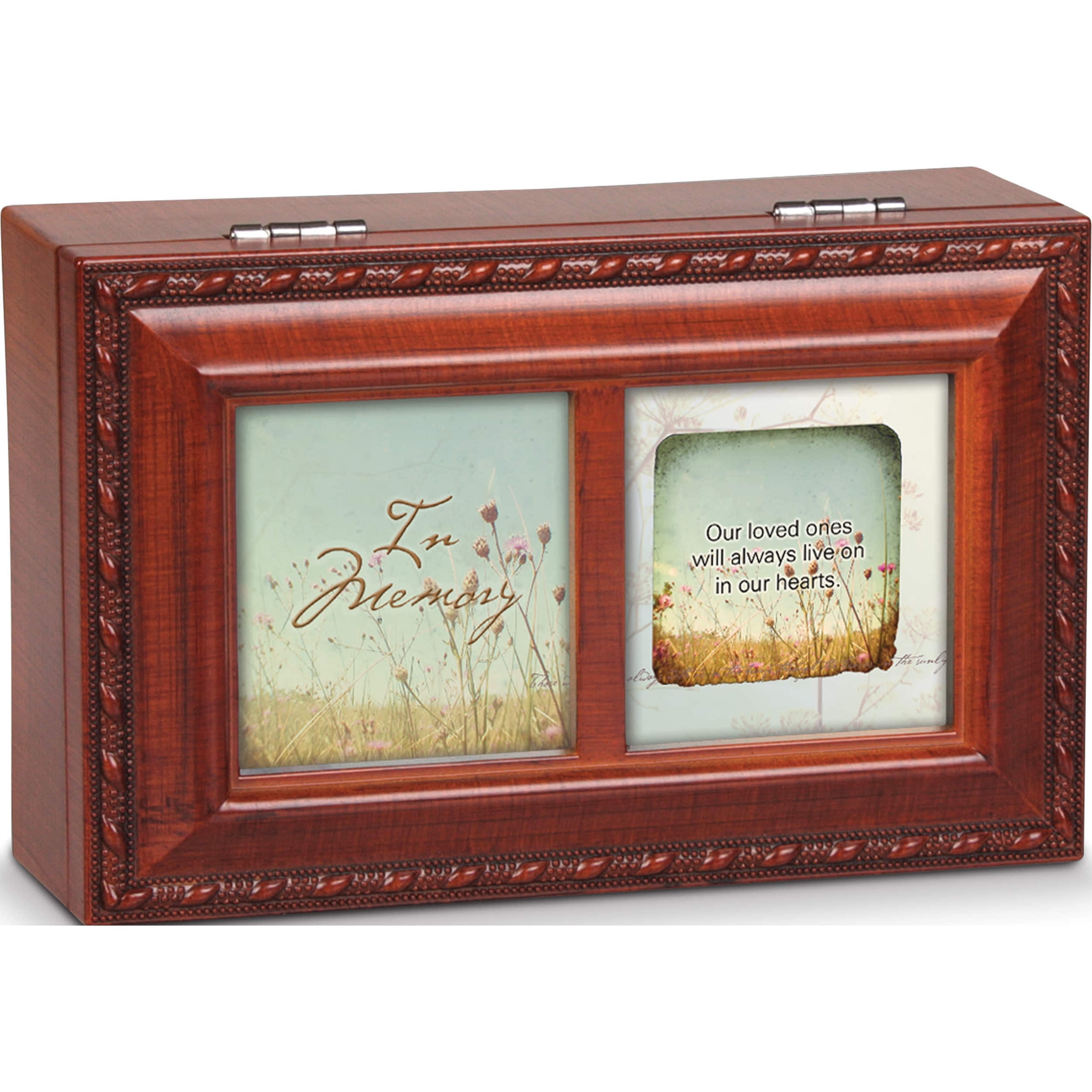 Fashion In Memory Memorial Remembrance Petite Keepsake Music Box (6 X 3 ...
