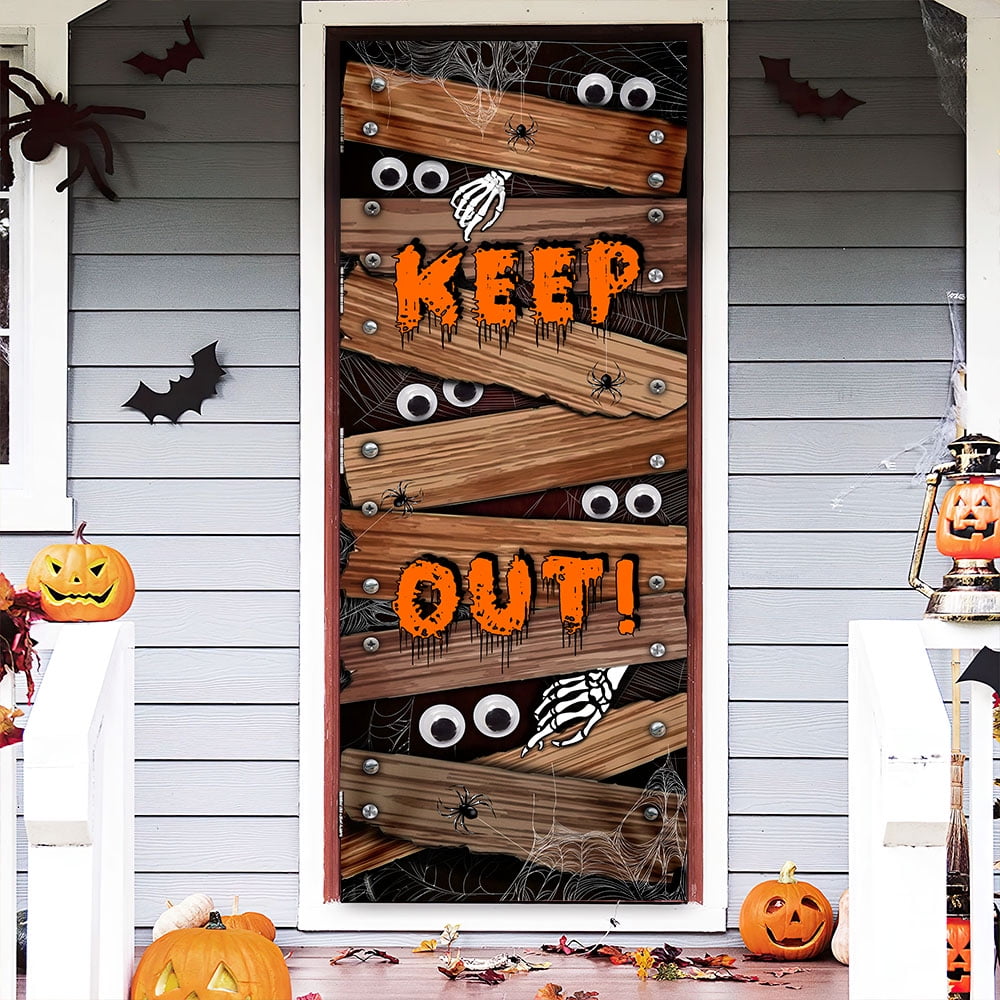 Halloween Door Cover, Halloween Decorations, MLH1907D - 32" x 80 ...