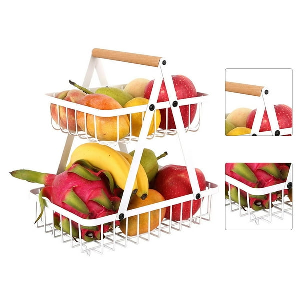 Tier Fruit Tray,2 Tier Shelves Fruit Tray Stand Layer Storage Stand ...