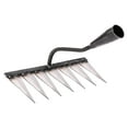 Garden Rake Cultivating Planting Rake Rust Resistant Carbon Steel ...