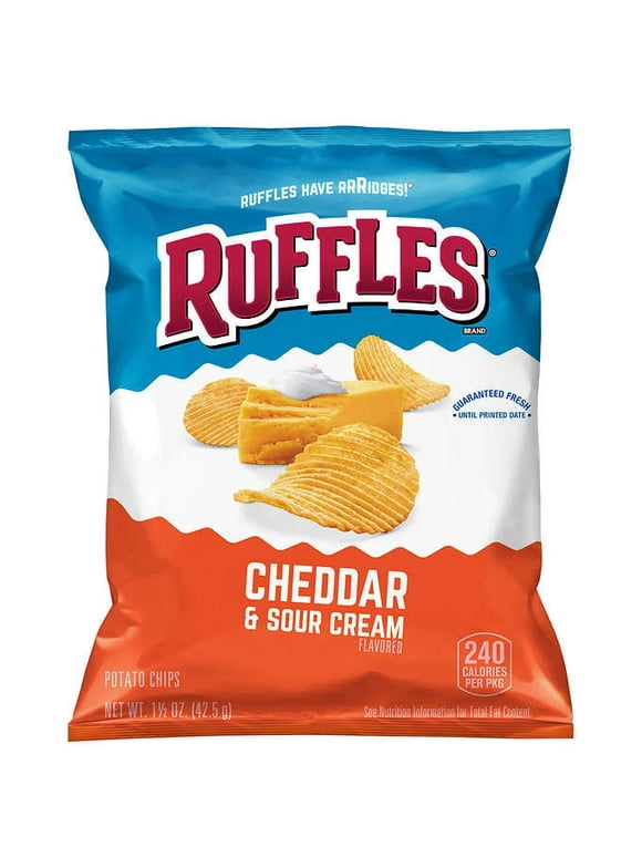 Cheddar and Sour Cream Ruffles in Chips - Walmart.com