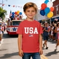 Boys’ 4th of July Shirts for Kids, Independence Day Minimal USA Flag ...