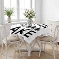 Black White Quote Tree Table Cloth 54x54in, Waterproof Square ...