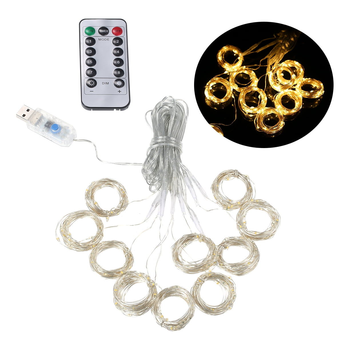 Click here for Amdohai D C 5 V 12 W 300 L-Eds Fairy Curtain prices