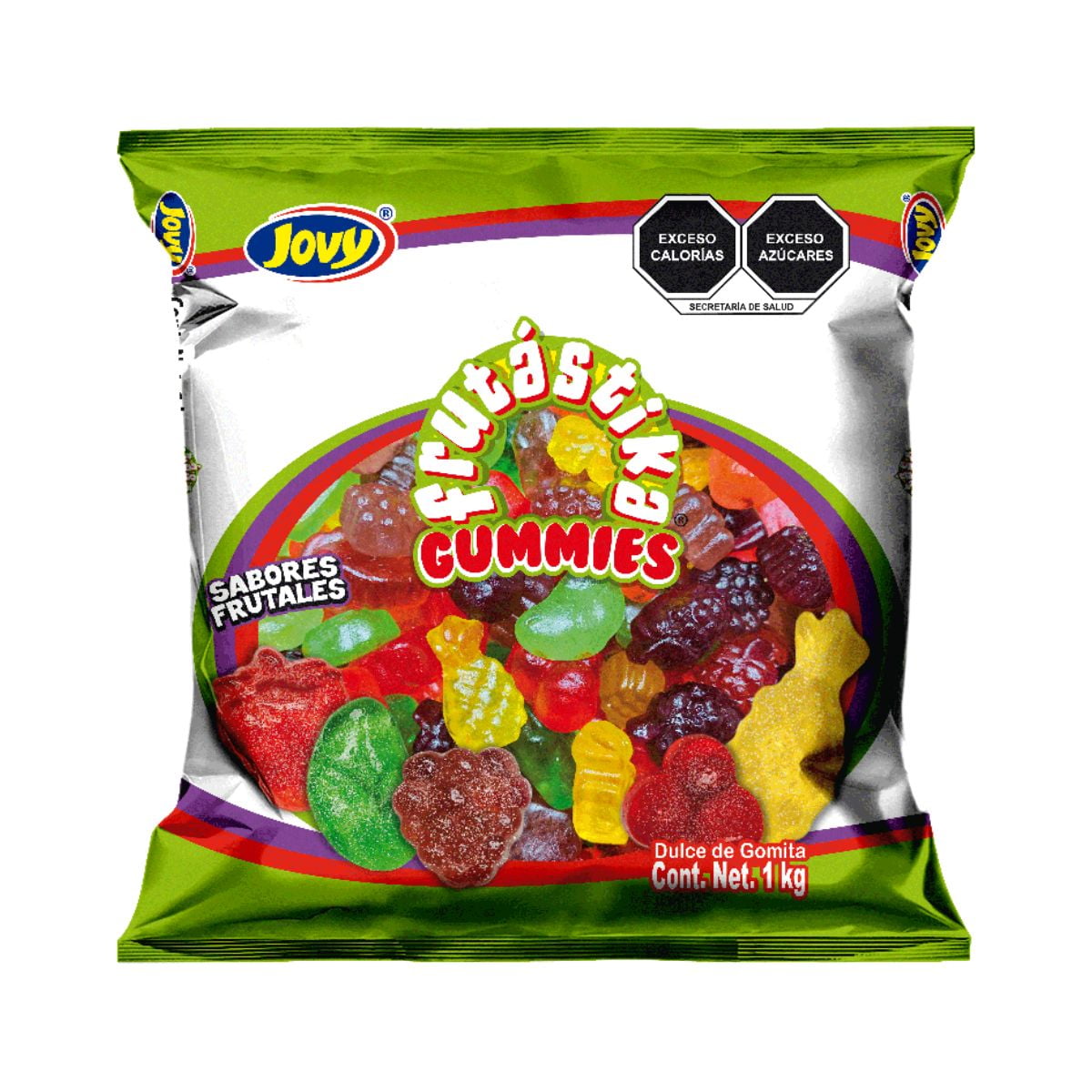 1kg Bolsa Gomita Jovy Frutastika Sabor a Frutas Gummies Dulce Postre ...