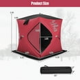 Gymax Insulated Pop-up Ice Fishing Tent Portable 2 Person Ice Shanty w ...