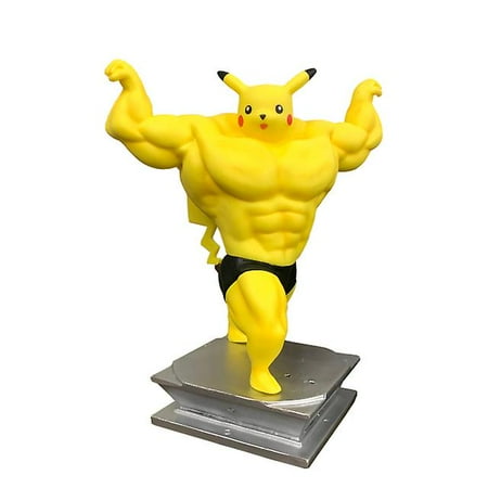 Vorallme 18cm Pikachu Muscle Doll Kit Model Bodybuilding Collection ...