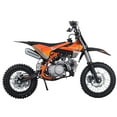 "X-Pro 125cc Gas Dirt Bike, 4-Speed Manual Transmission, Kick Start, 14""/12"" Tires, Motorcycle ...
